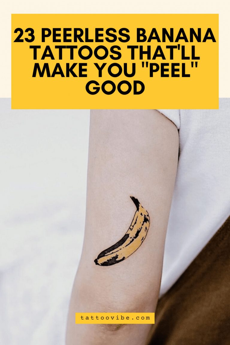 23 Unvergleichliche Bananen-Tattoos, die Sie gut "schälen" lassen