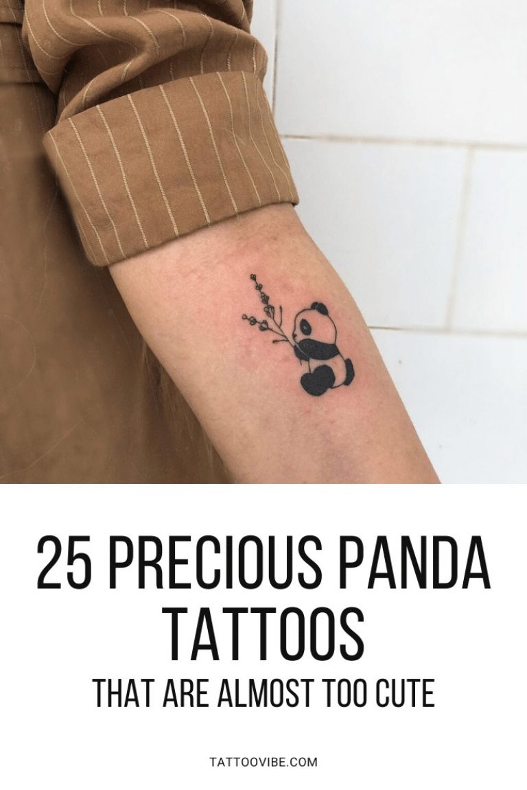 25 Kostbare Panda-Tattoos, die fast zu niedlich sind