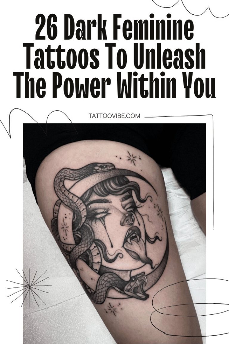 26 Dunkle weibliche Tattoos, um die Kraft in dir zu entfesseln