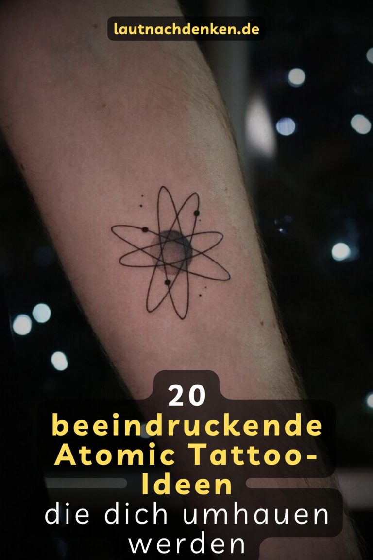 20 beeindruckende Atomic Tattoo-Ideen, die dich umhauen werden