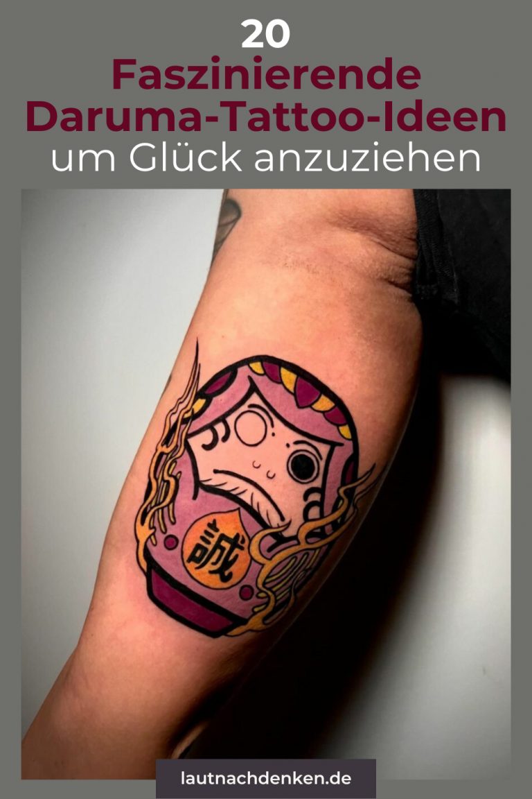 20 Faszinierende Daruma-Tattoo-Ideen, um Glück anzuziehen