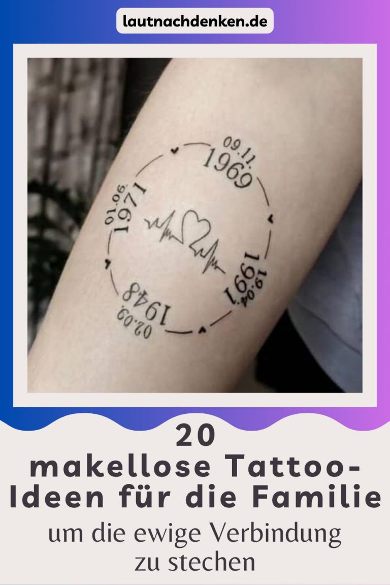 20 makellose Tattoo-Ideen für die Familie, um die ewige Verbindung zu ...