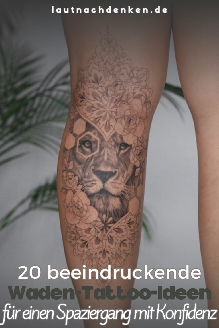 20 beeindruckende Waden-Tattoo-Ideen für einen Spaziergang mit Konfidenz